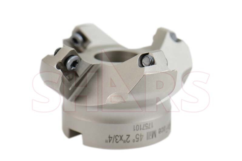 Shars CNC 2" 45° Indexable Face Mill SEHT 1204 Insert 4 Flutes New P ...