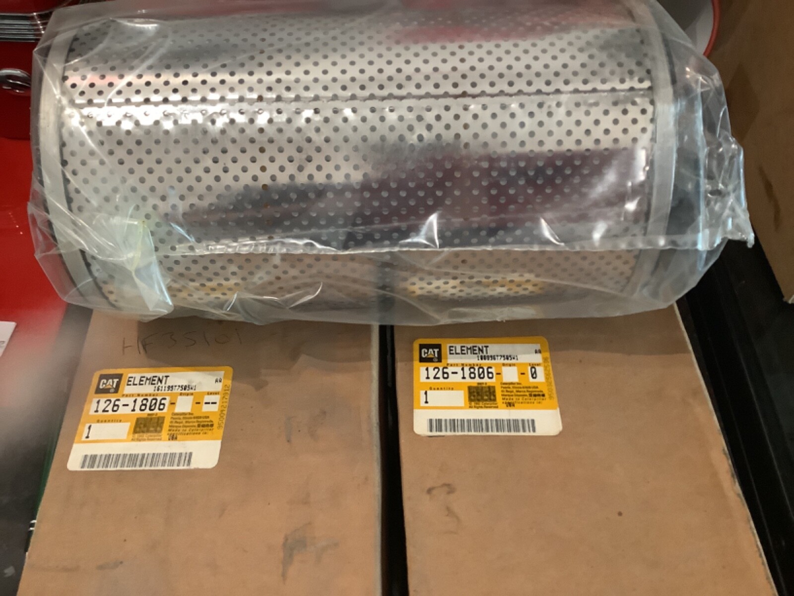 New Genuine CAT Caterpillar Element Filter 126-1806 1261806 132-8876 ...