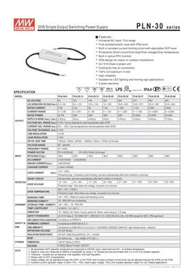 Mean Well New In Box PLN-30-24 LED Power Supply | eBay