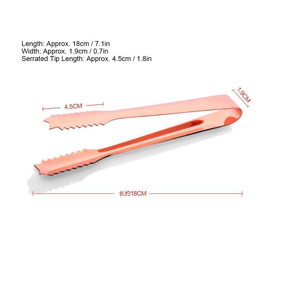 Stainless Steel Kitchen Cooking Food Salad Ice Tong Non-slip Clip Bar ...