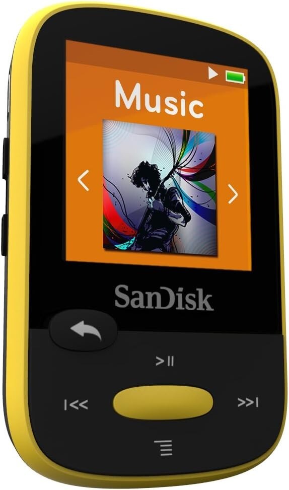 SanDisk Sansa Clip Sport 8GB FM MP3 Music Player microSDHC Slot SDMX24 ...