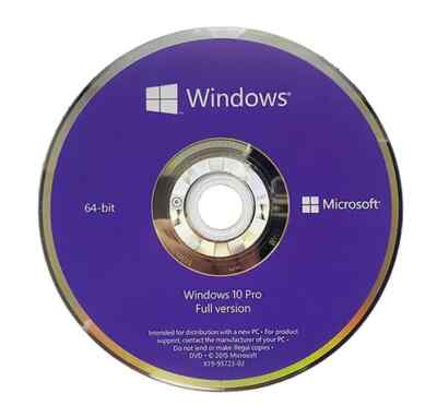 New Windows 10 Pro x64 Bit Full License DVD with Authentic Product Key ...