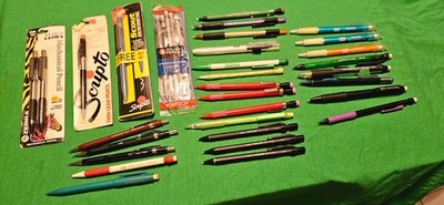 35 Mechanical Pencil Lot. Scripto Pentel Papermate Bic Staedtler ...