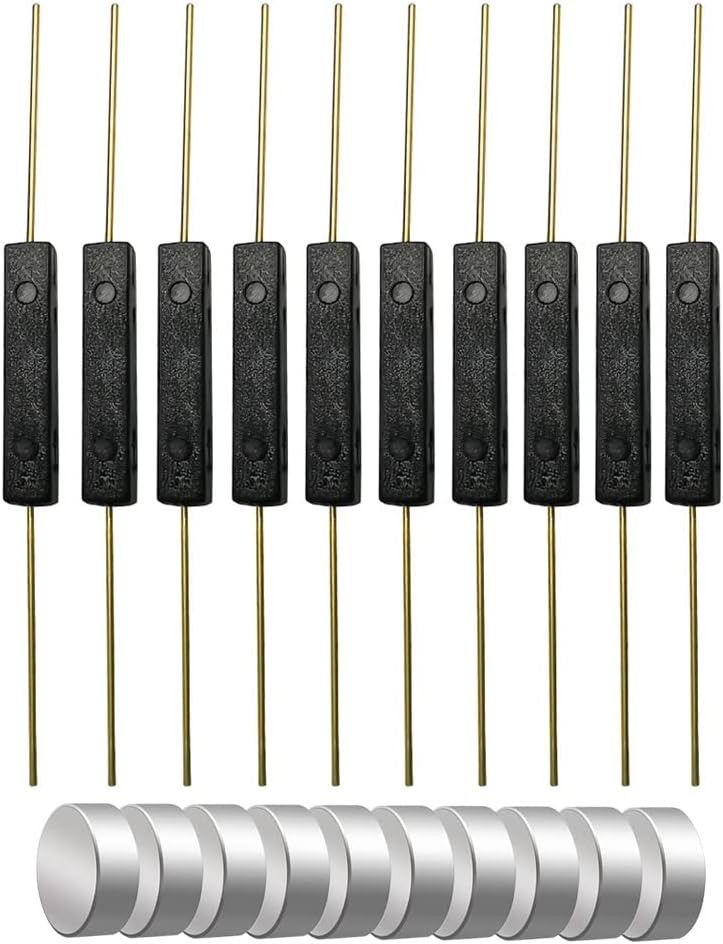 10pcs Plastic Reed Switch Reed Contact Normally Open N/O Magnetic ...