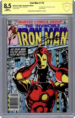 Iron Man #170 CBCS 8.5 Newsstand Witnessed Sig Jim Shooter 1983 23 ...