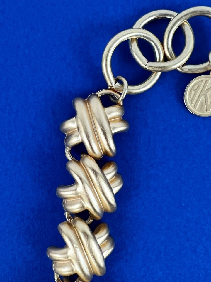 Anne Klein Necklace Matte Gold Tone Chain Xs Chunky Statement Collar ...