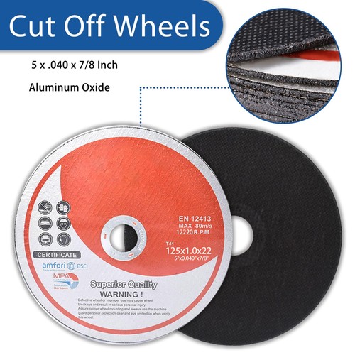 100 Pack 5 Inch Cut Off Wheels for Metal and Stainless Steel Cutting ...