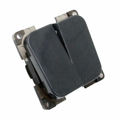 CBE C-Line Double Switch 2-Gang 12 / 240v Switch Caravan, Camper ...
