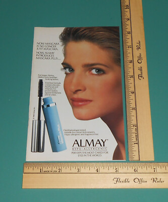 Vintage 1980s Almay Makeup Girls Women Make Up 1 Page Print Ad ...