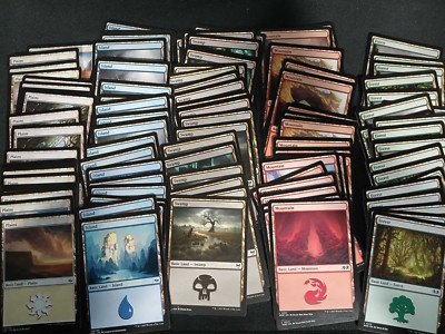 Magic the Gathering Land Card Lot (100 Basic Lands) | eBay