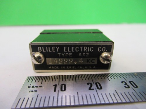 VINTAGE WWII BLILEY QUARTZ CRYSTAL AX2 14222.4 KC FREQUENCY RADIO ...