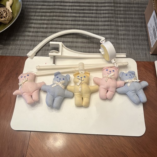Vintage Teddy Bear Musical Mobile Baby Crib Nursery 80s Nursery ...