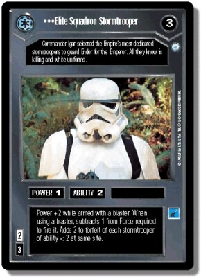 1x Elite Squadron Stormtrooper - VRF - Very Rare Foil Near Mint Endor ...