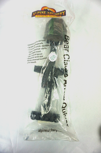 Alpine Archery Bear Claw 3-Arrow Quiver Hardwood Green HD NEW | eBay