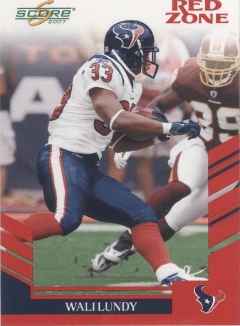 2007 Score - Wali Lundy #218 Red Zone /120 for sale online | eBay