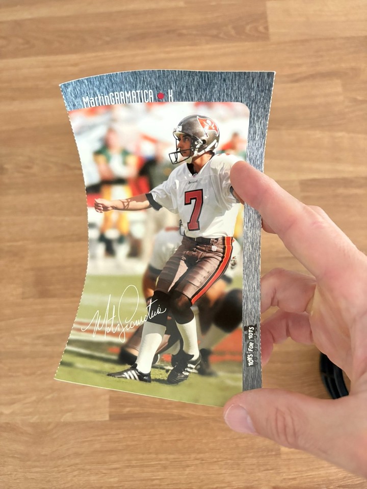 Martin Gramatica Signed Tampa Bay Buccaneers Riddell Mini Helmet w/ COA ...