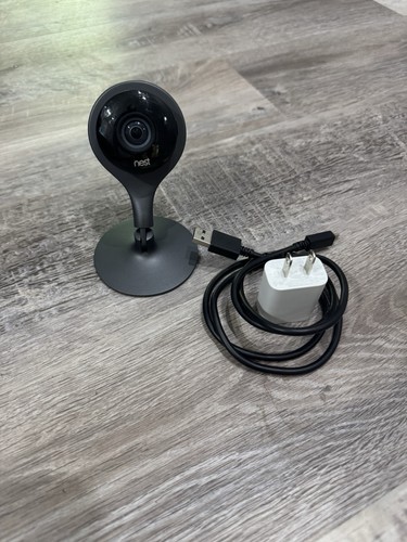 Google Nest Cam A0005 Wired Indoor Security Camera w/ Stand & 3ft Cable ...