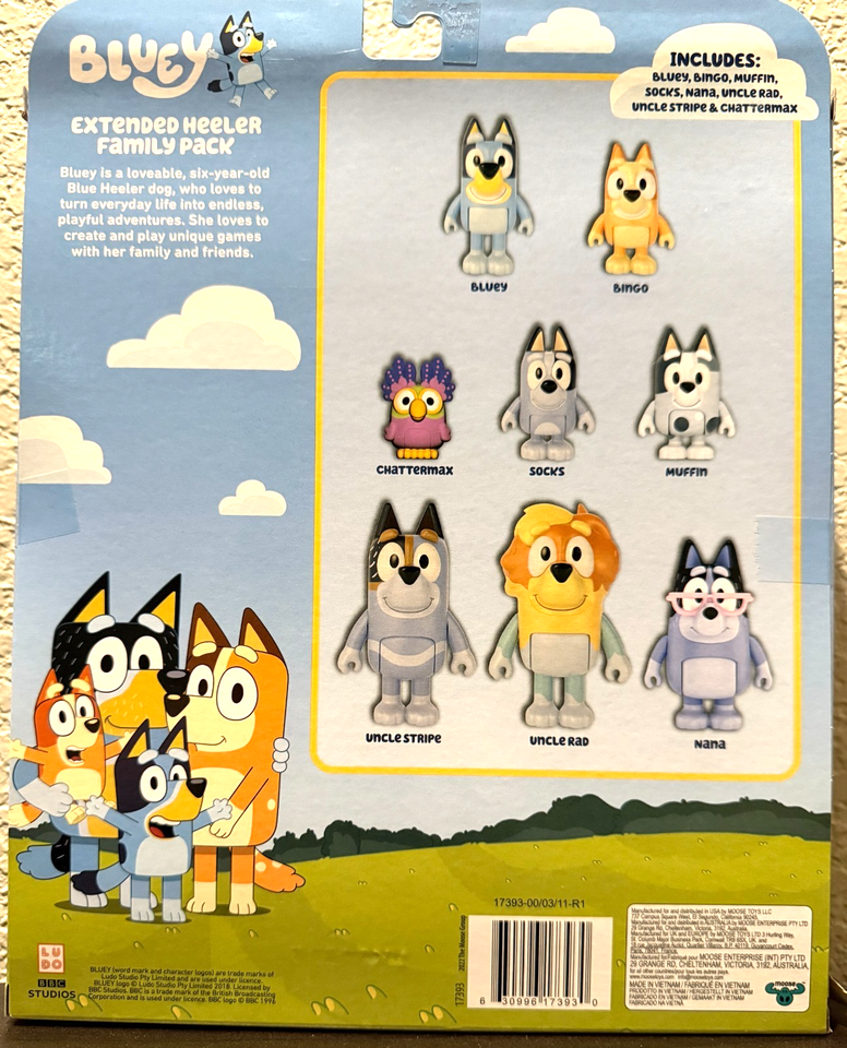 Bluey’s Family & Friends 8 Pack Sets Figures YOU PICK and CHOOSE Bluey ...