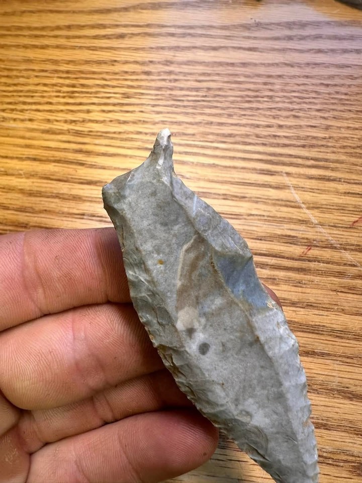 3 9/16" Patinated Fort Payne Chert Cumberland Arrowhead - Northern ...