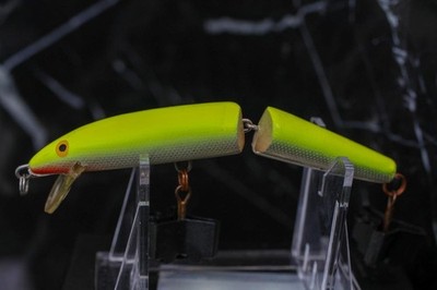 Rapala J-11 neon green bright yellow Jointed Floating Fishing Lure | eBay