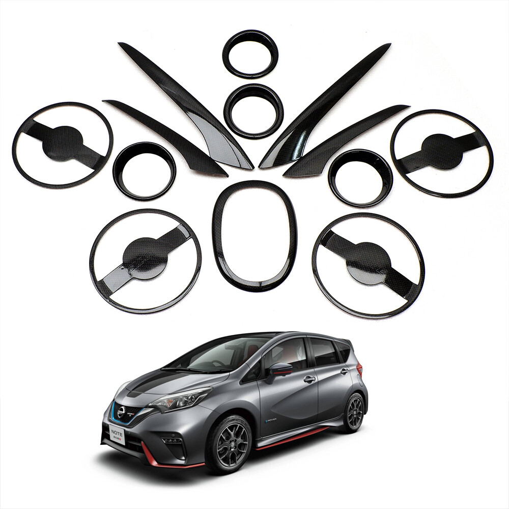Carbon Interior Airvent Console Trim Cover Fits Nissan Note Hatchback ...
