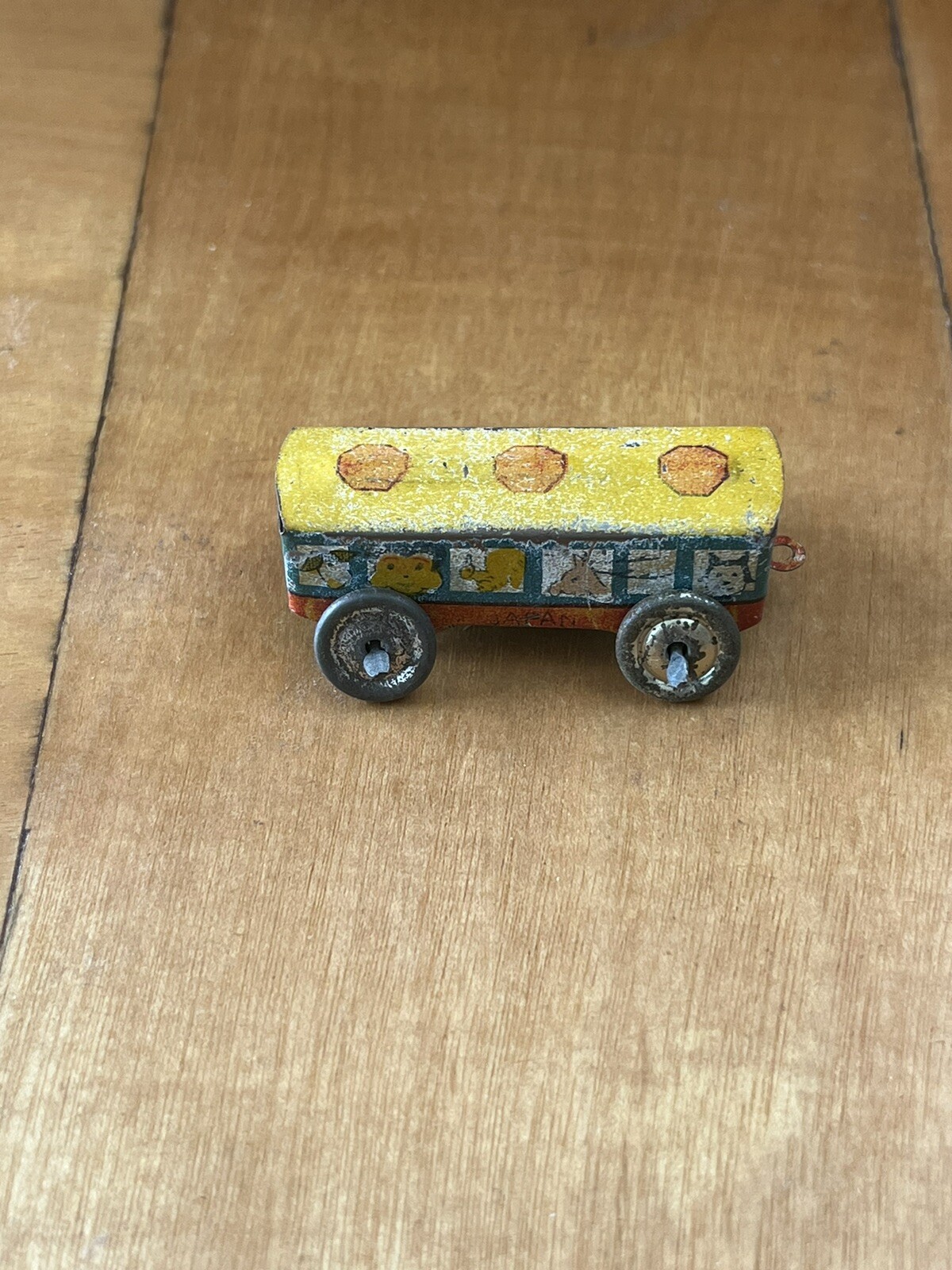 Vintage Tin Litho Circus Train Car, Caboose - Made In Japan Toy Train ...