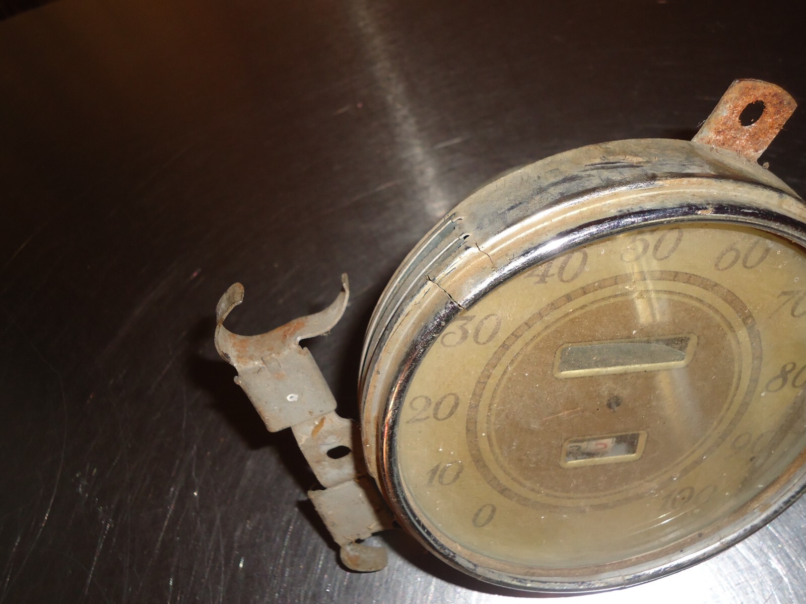 Vintage 1938 Ford Delco Appliance 100 MPH Speedometer Gauge For Parts ...