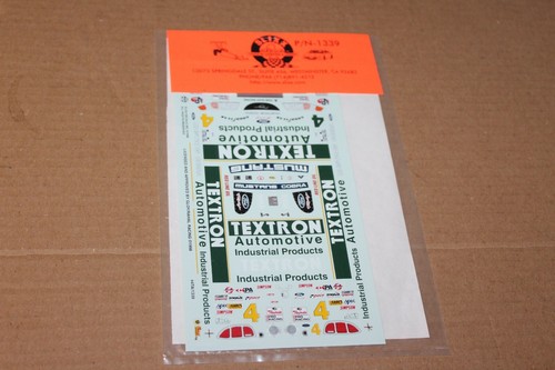 VINTAGE SLIXX FORD MUSTANG #4 TEXTRON RACE CAR DECAL SET 1:24 SCALE | eBay