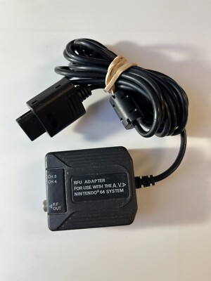 N64 Performance RFU Adapter - Black - 93 Inch Cord - Model P-067F ...