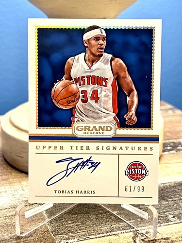 2016-17 Panini Grand Reserve Tobias Harris Upper Tier Autograph On Card ...