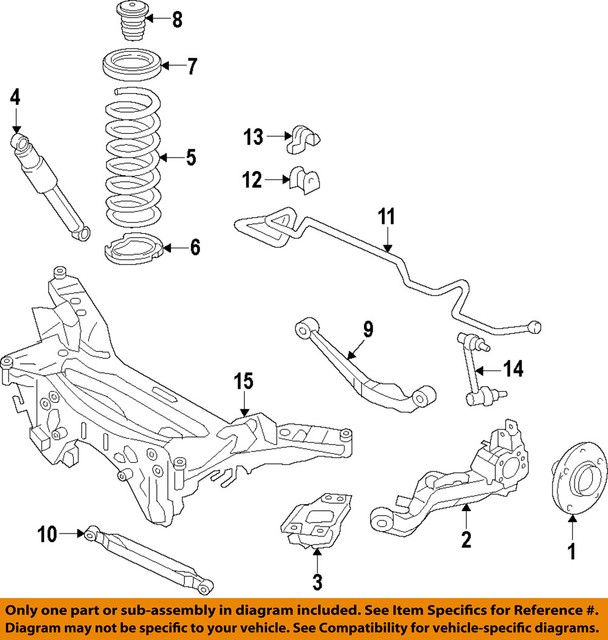 Nissan OEM 14-16 Rogue Rear Suspension-knuckle Spindle 555014BA0A for ...