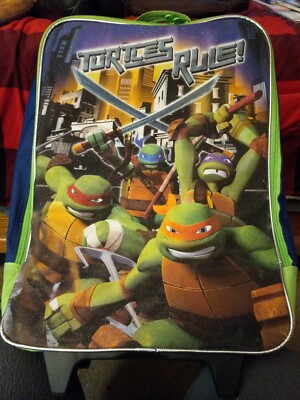 Teenage Mutant Ninja Turtles Suitcase on Wheels Luggage Turtles Rule w ...
