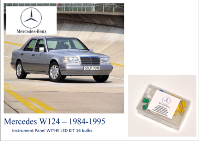 FOR MERCEDES BENZ W124 Instrument panel and warning lights 16 LED KIT ...