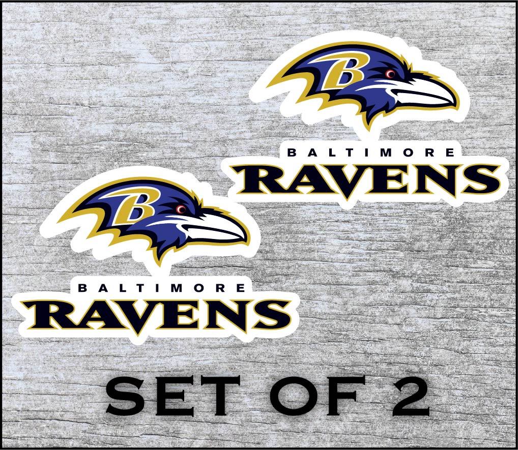 Baltimore Ravens Sticker Decal Vinyl SET OF 2 Cornhole Truck Car | eBay