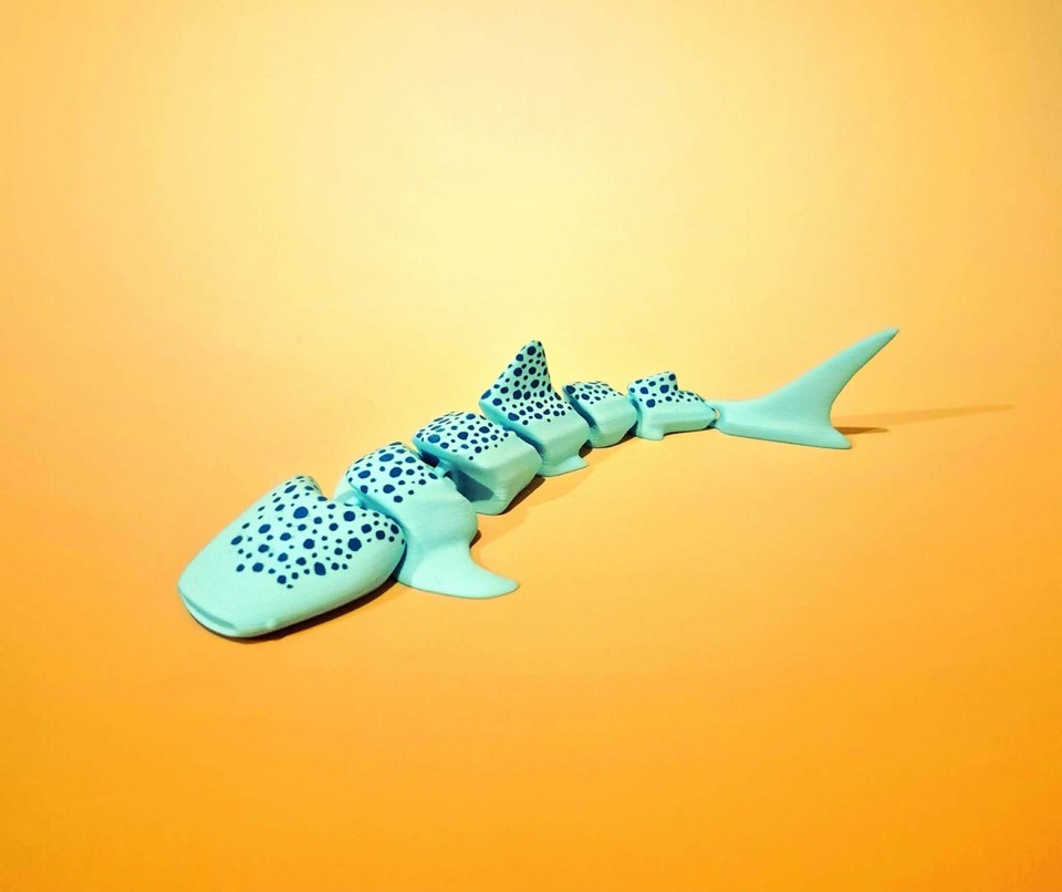 Whale Shake Figurine Articulated Flexi Fidget Whale Shark | eBay UK