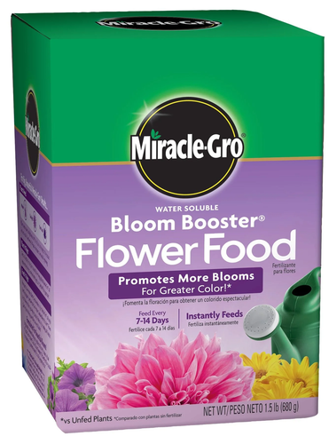 MIRACLE-GRO FLOWER FOOD Water Soluble Bloom Booster 1.5 Lb 313086330375 ...
