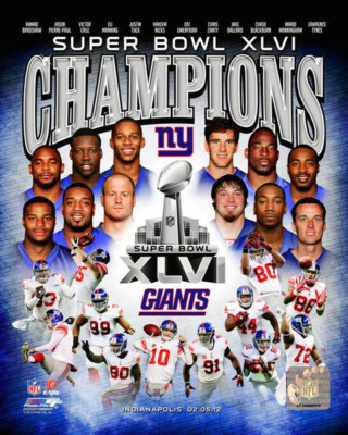 New York Giants SUPER BOWL XLVI (46) CHAMPIONS 8X10 PHOTO | eBay