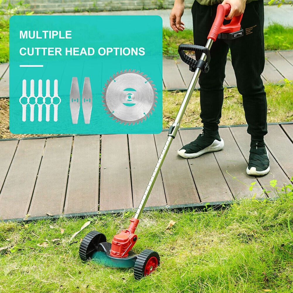 1000W Cordless Weed Eater Electric Brush Cutter Lawn Edger Grass String ...