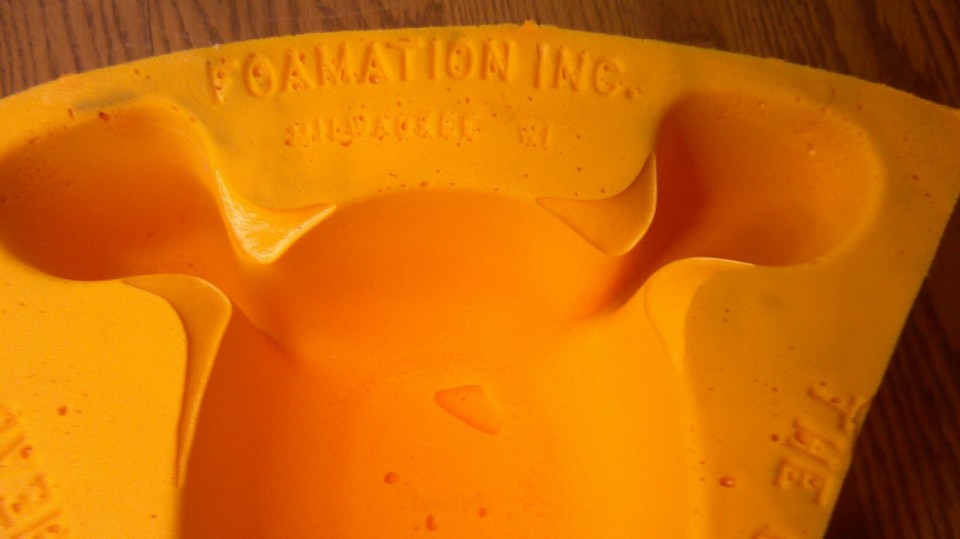 The original Cheesehead Green Bay Packers fans head wear Foamation Inc ...