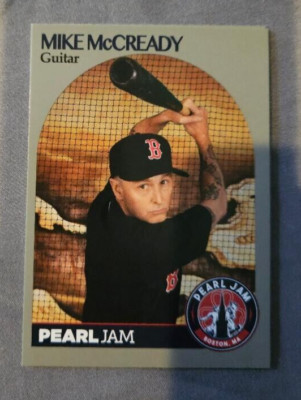 2018 Mike McCready Jersey Card Pearl Jam Boston Fenway Park Trading ...
