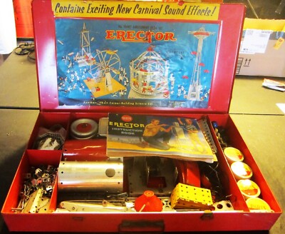 Gilbert Erector Set No. 8 -10 1/2 Amusement Park Merry-Go-Round ...