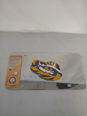 Chrome LSU Tigers Metal License Plate | eBay