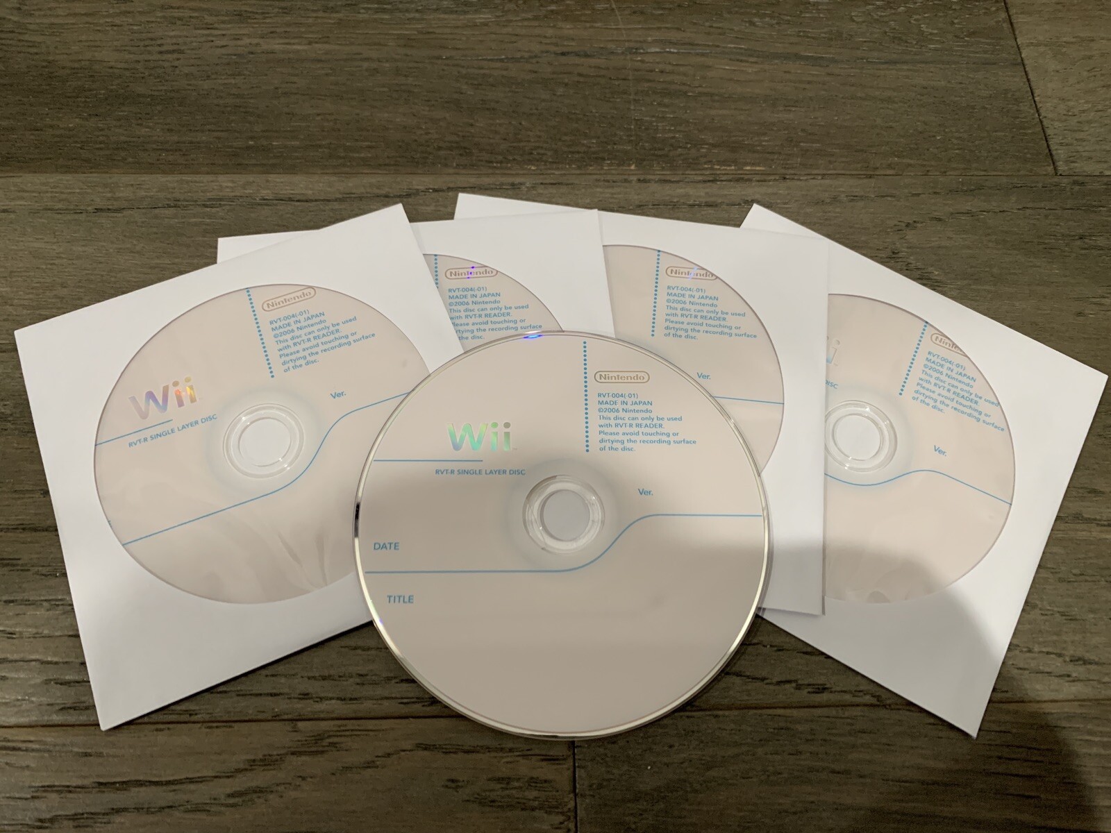 5x Nintendo Wii Rvt Development Discs Blank | eBay