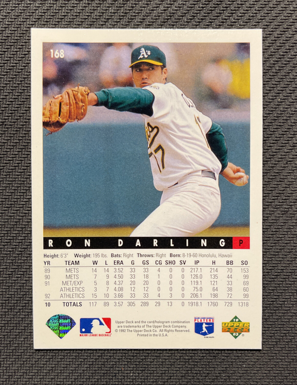 1993 Upper Deck - #168 Ron Darling for sale online | eBay