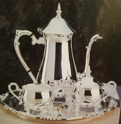Tea/Coffee Pots & Sets - Baroque Silver Plated