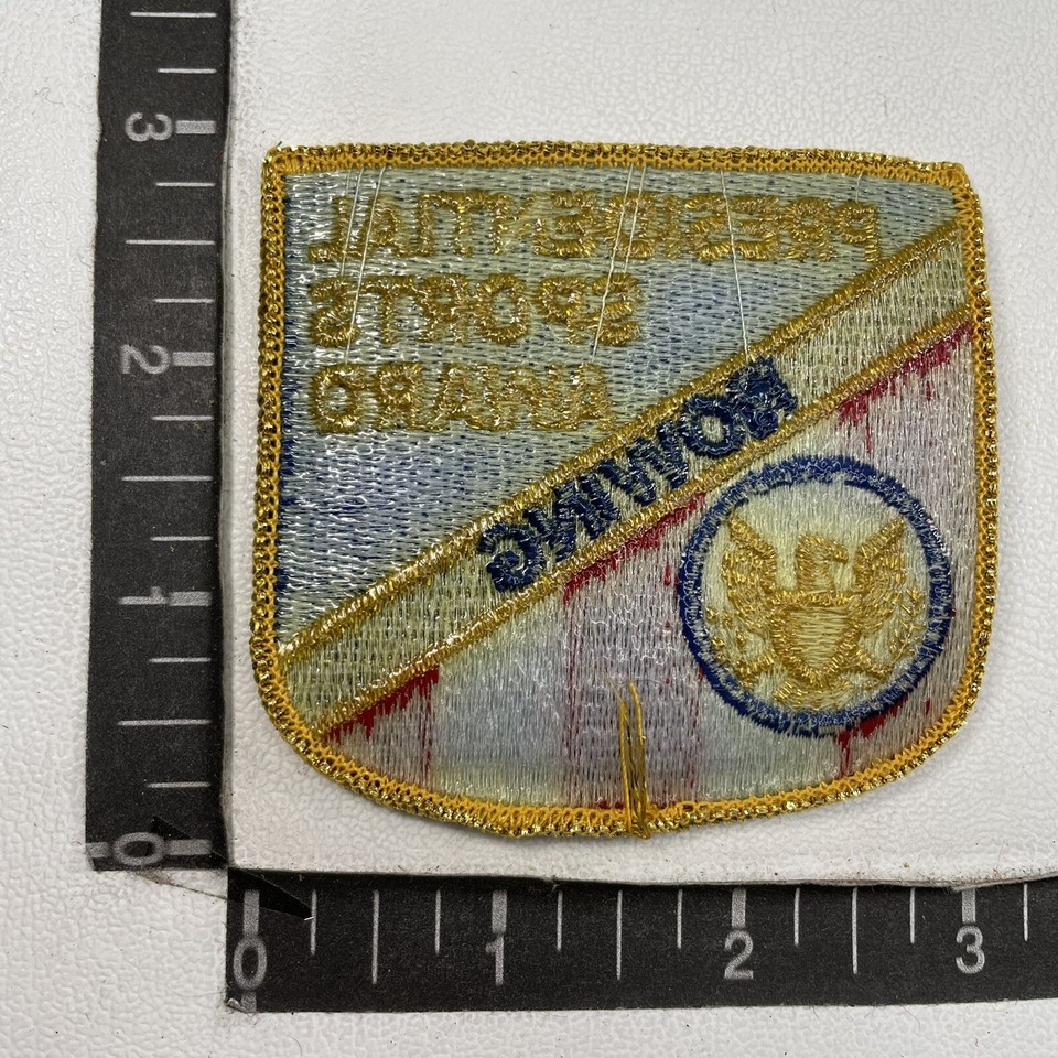 Vtg NOS Gold Trim Presidential Sports Award ROWING Patch Badge 00TH | eBay