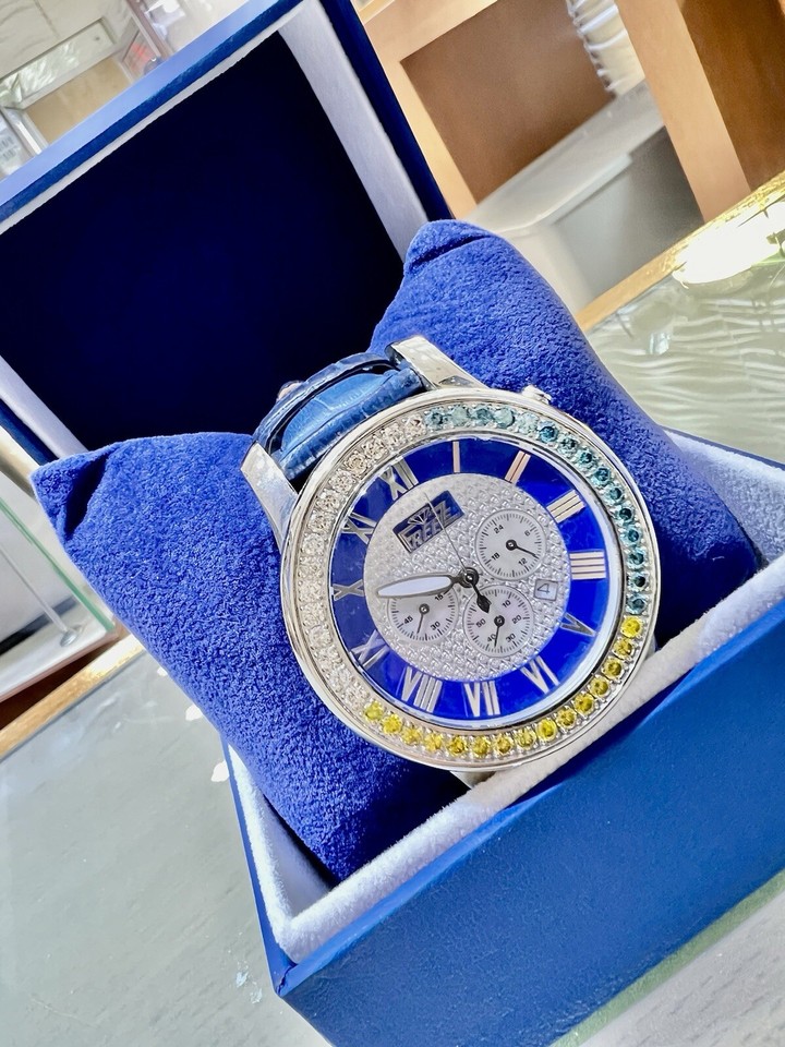 Blue Freeze Diamond Watch | eBay