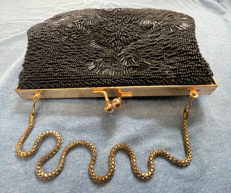 Charisma-Black Beaded Purse & Jason-Opera Glasses with Mother-of-Pearl ...