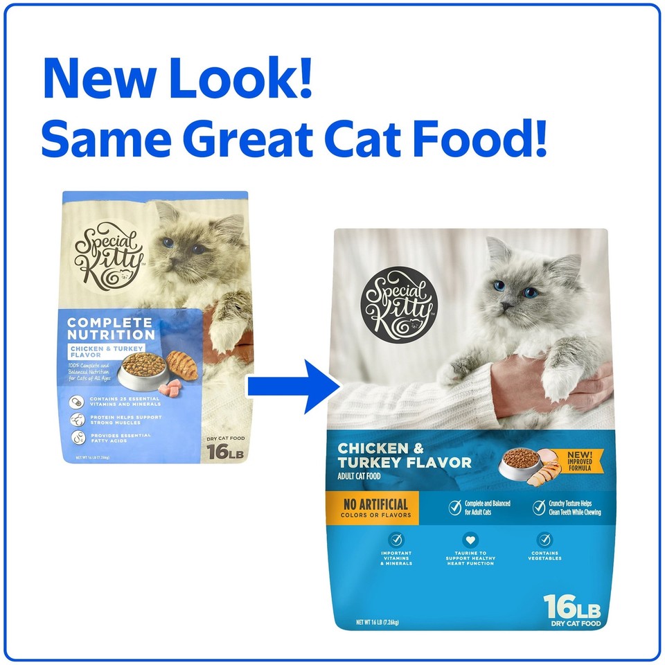 Special Kitty Complete Nutrition Chicken & Turkey Flavor Dry Cat Food ...