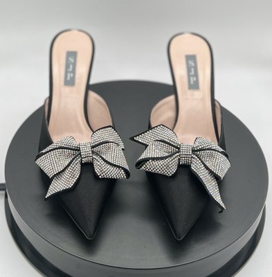 SJP By Sarah Jessica Parker NIB Women's Paley Heeled Bow Mules | eBay